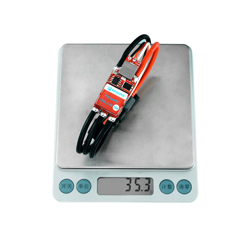 SEQURE SQESC 2670 Brushless ESC 2-6S Lipo powered 70A Firmware BLHeli_