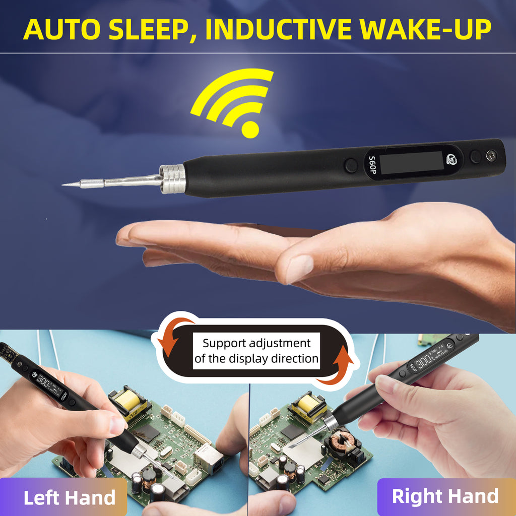 60W Type C Soldering Iron Kit Anti-static Soldering Pen - SEQURE S60P
