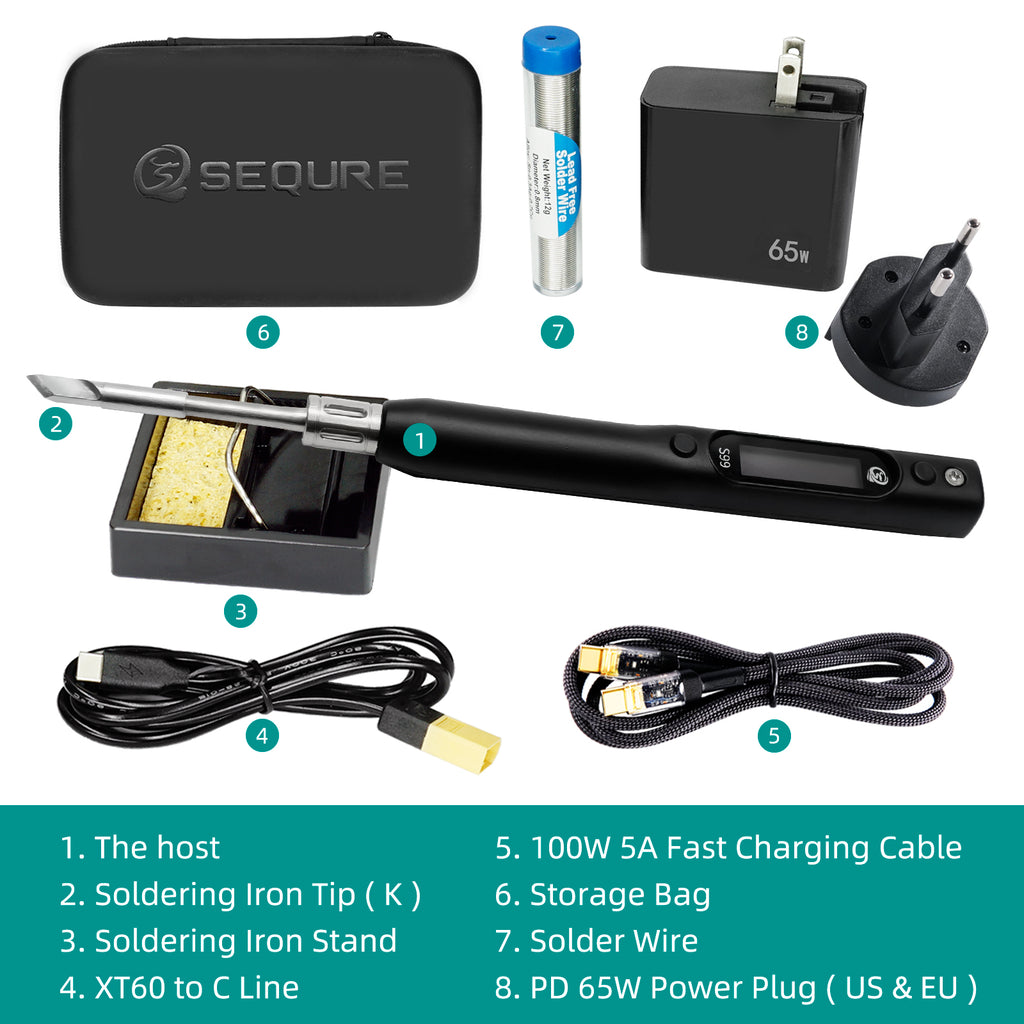 FPV Soldering Iron Kit - Compatible with JBC C245 Tip - SEQURE S99